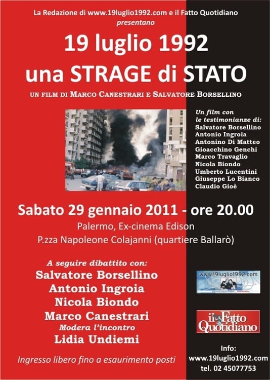 19 Luglio 1992: Una Strage Di Stato - TheTVDB.com